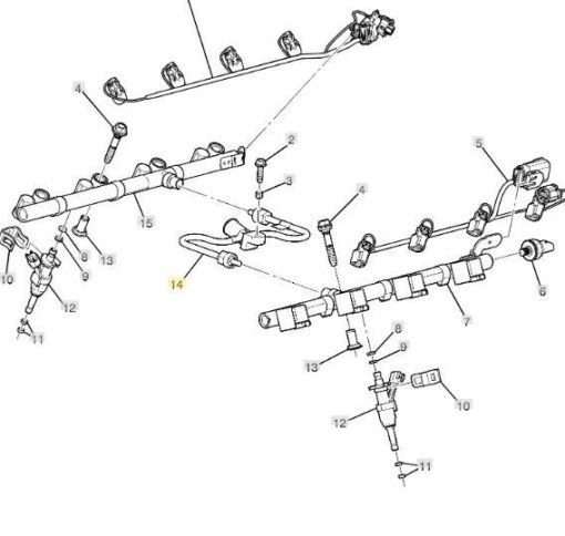 AC Delco - Lt4 Fuel Feed Line (Pipe) - Gwatney Performance