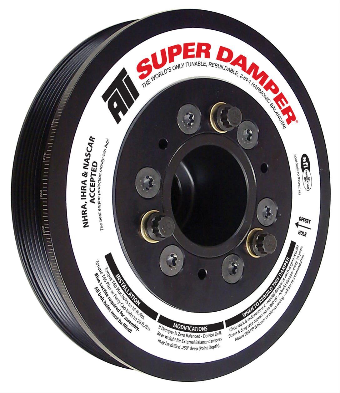 ATI - Super Damper Serpentine Series Harmonic Balancers for C4 Corvette ...