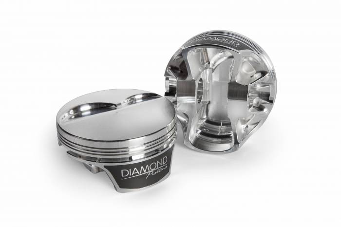 Diamond Pistons - LS 4.125 Bore 4.000 Stroke -3.84cc Flat Top Piston ...