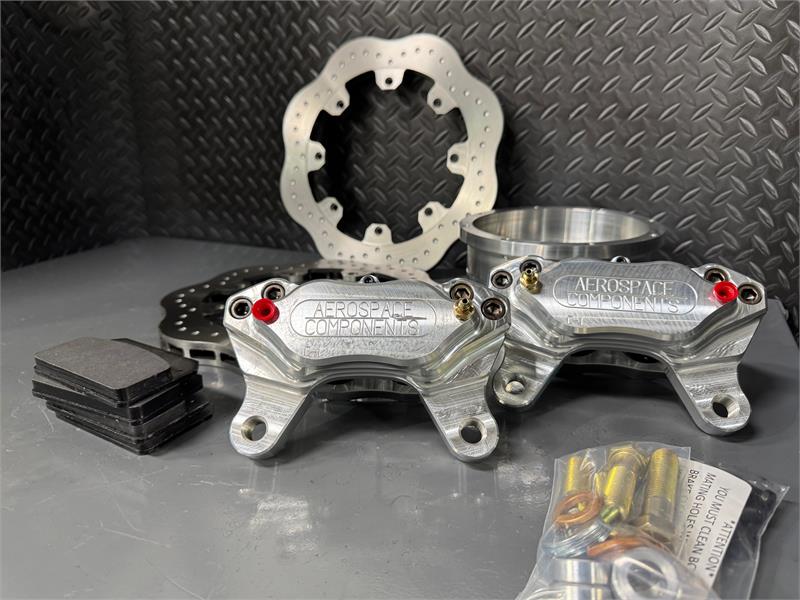Aerospace Components - 2014-19 C7 Corvette 4 Piston Pro Street Front ...